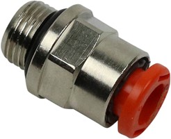PUSH-IN FITTING STRAIGHT 6MM AIR LINE - 1/8" OUTER THREAD