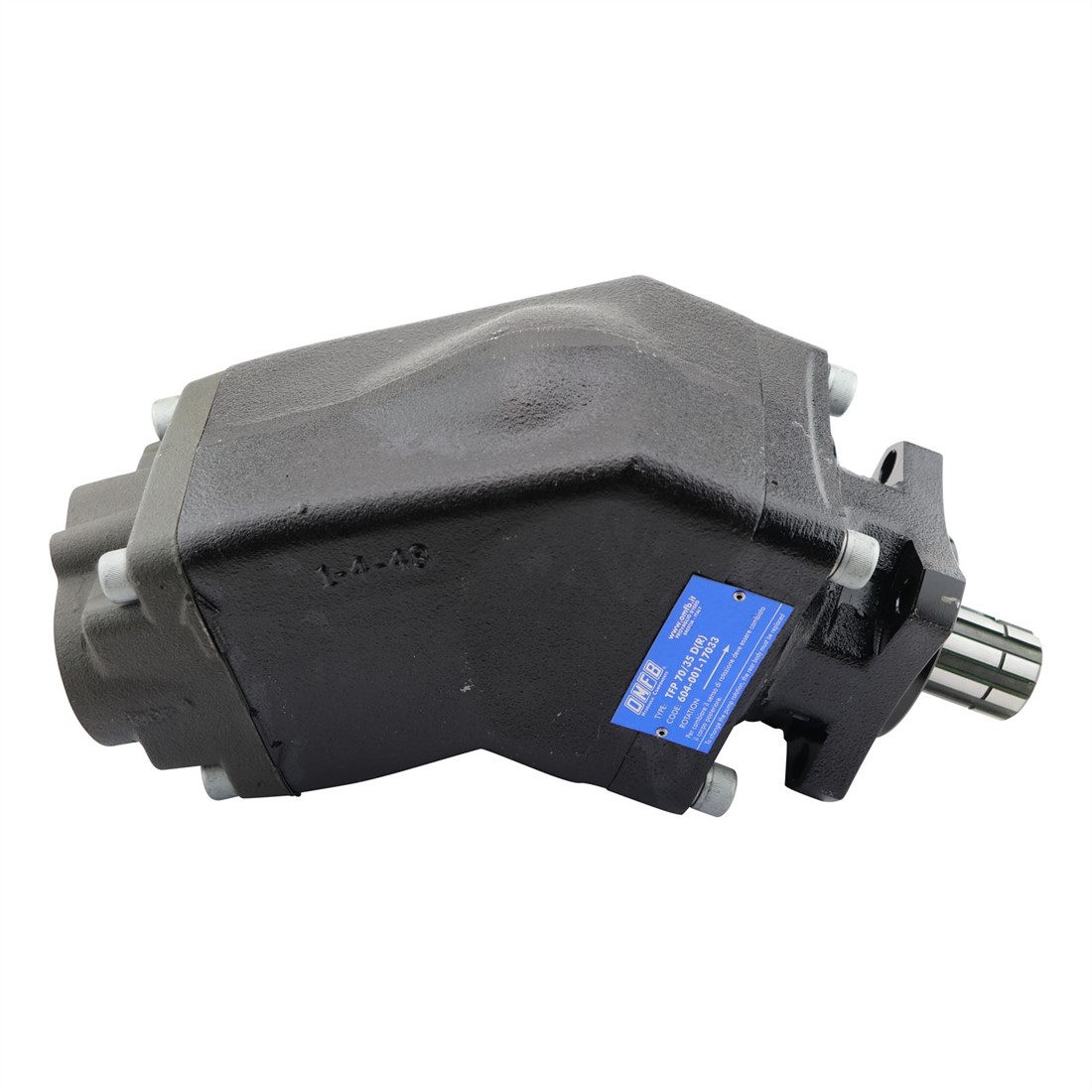PLUNGER PUMP TWIN FLOW 70+35 RIGHT ISO
