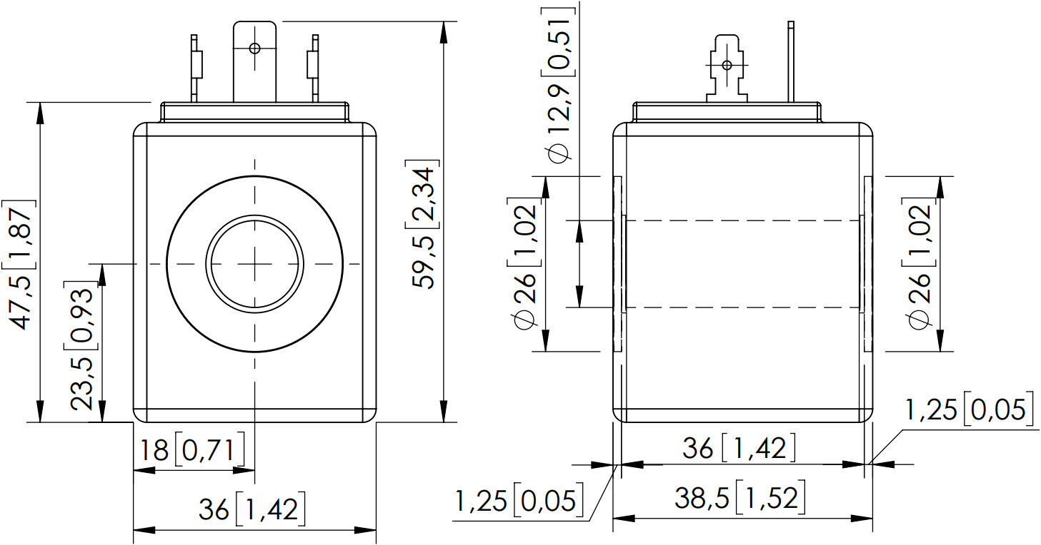 SPOEL 12 VDC ISO4400/DIN43650/A