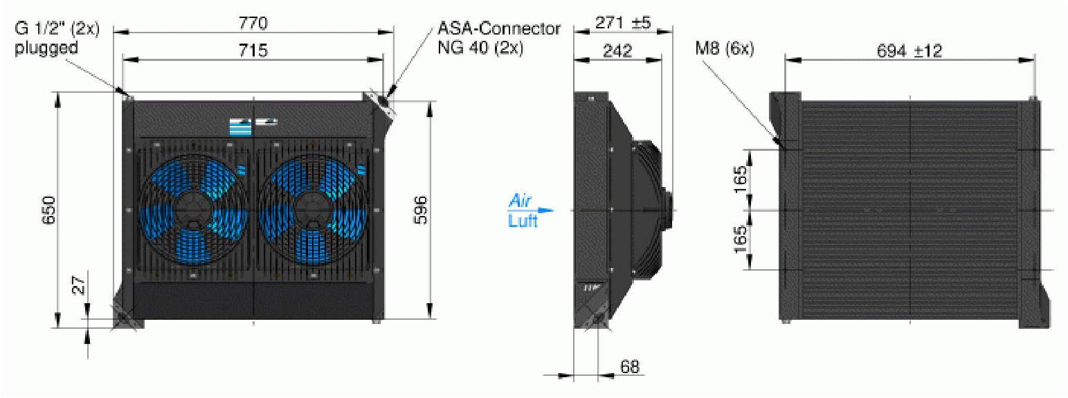 ASA OIL COOLER 0367 24V