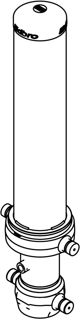 TIPPING CYLINDER CS15 4 STAGES 53 TONNES STROKE 5201