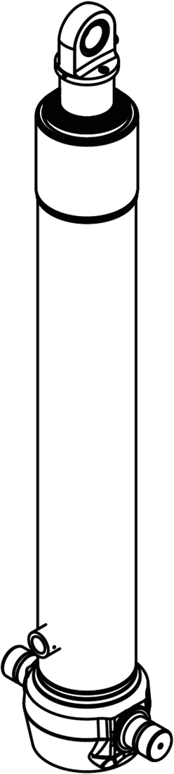 TIPPING CYLINDER PLAIN EYE CS15 4 STAGES 53 TONNES STROKE 4603