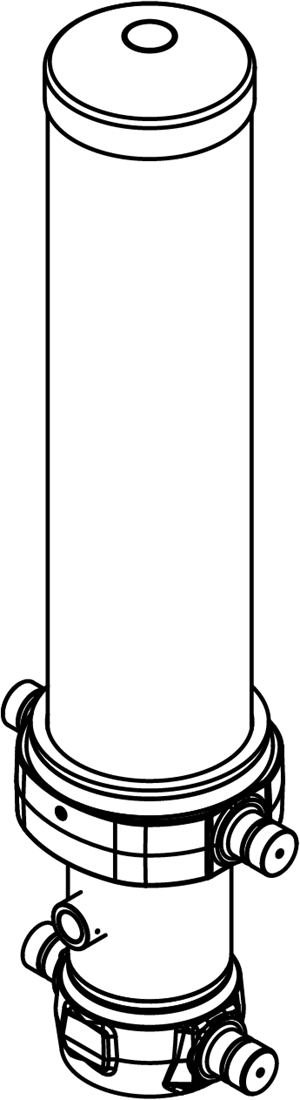 TIPPING CYLINDER ULTRA CS17 5 STAGES 45 TONNES STROKE 5733