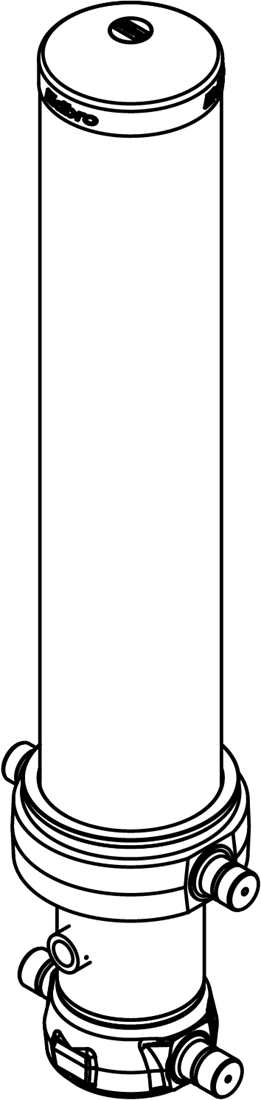 TIPPING CYLINDER ULTRA CS18 5 STAGES 46 TONNES STROKE 7233