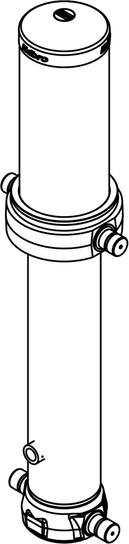 TIPPING CYLINDER ULTRA CS18 5 STAGES 46 TONNES STROKE 7233 (SHORT OUTER ...