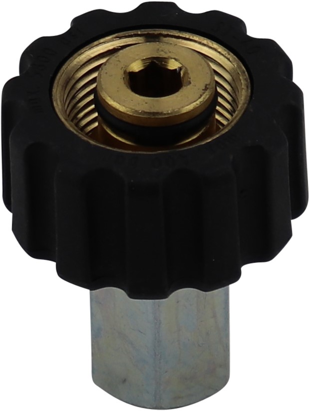SCREW COUPLING HD SWIVEL M22X1.5 X 1/4" F BRASS