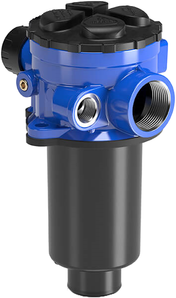 RETURN FILTER WITH 1“ AERATION & 1/2” LEAKAGE CONNECTION