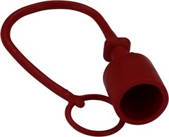 DUST CAP RED NV 3/8" MALE