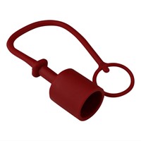 DUST CAP RED NV 1/2" MALE