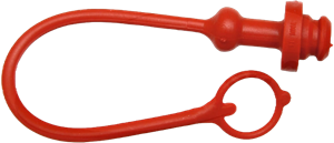 DUST PLUG RED HNV 1" FEMALE